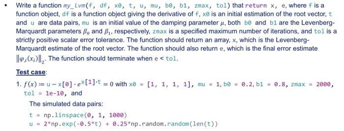 Solved Write A Function My Lvm F Df Xθ T U Mu Bθ B1 Zmax