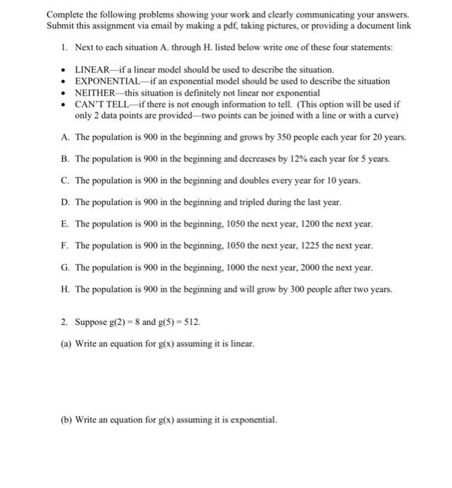 Solved Please help and expalin this assignment. I feel | Chegg.com