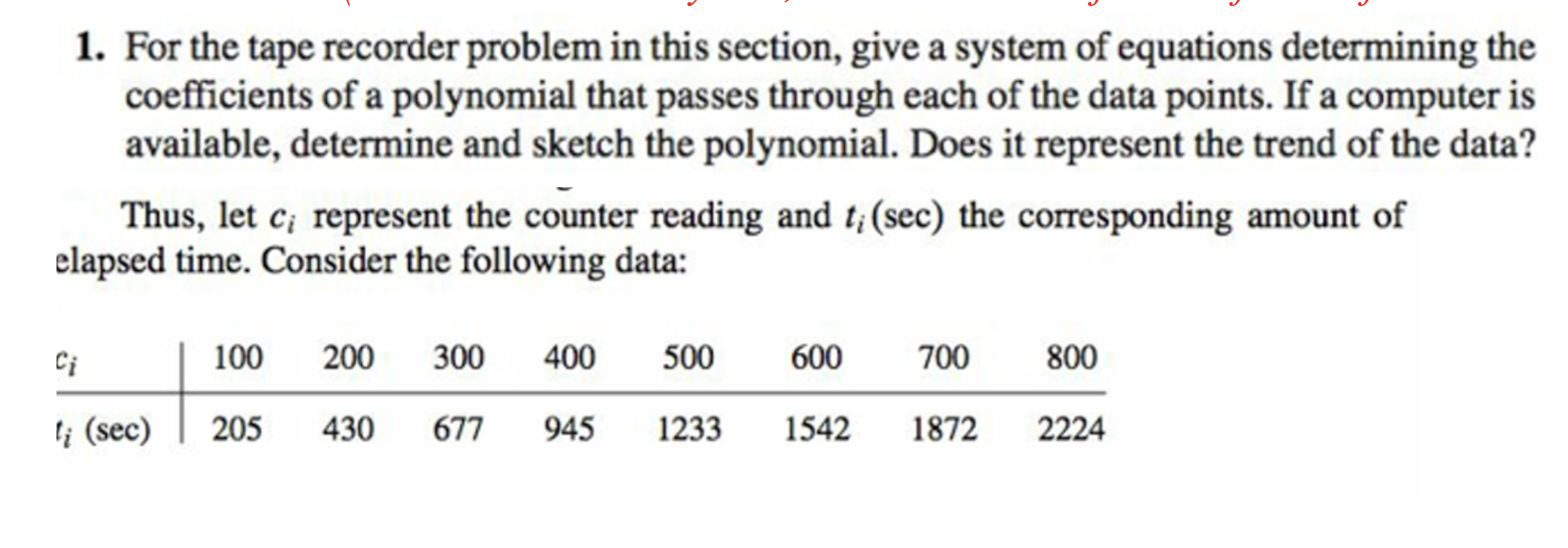 Solved For the tape recorder problem in this section, give a | Chegg.com