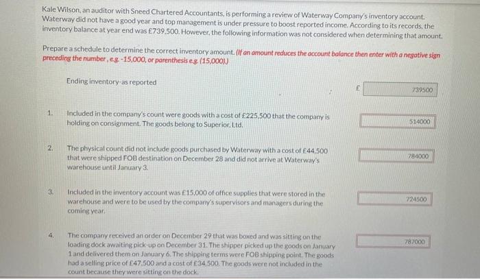 Solved 2. The physical count did not include goods purchased | Chegg.com
