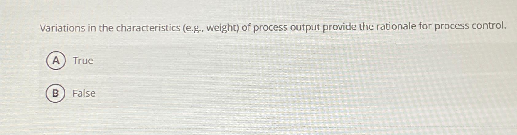 Solved Variations in the characteristics (e.g., ﻿weight) ﻿of | Chegg.com