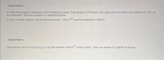 Solved A certain liquid organic compound is 59.1% carbon by | Chegg.com