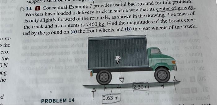 Solved 14. E Conceptual Example 7 provides useful background | Chegg.com