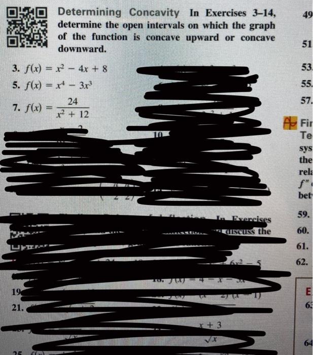 Solved 49 Determining Concavity In Exercises 3-14, determine | Chegg.com