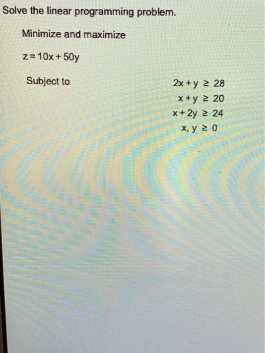 Solved find the maxium and minimum values of z and the point | Chegg.com