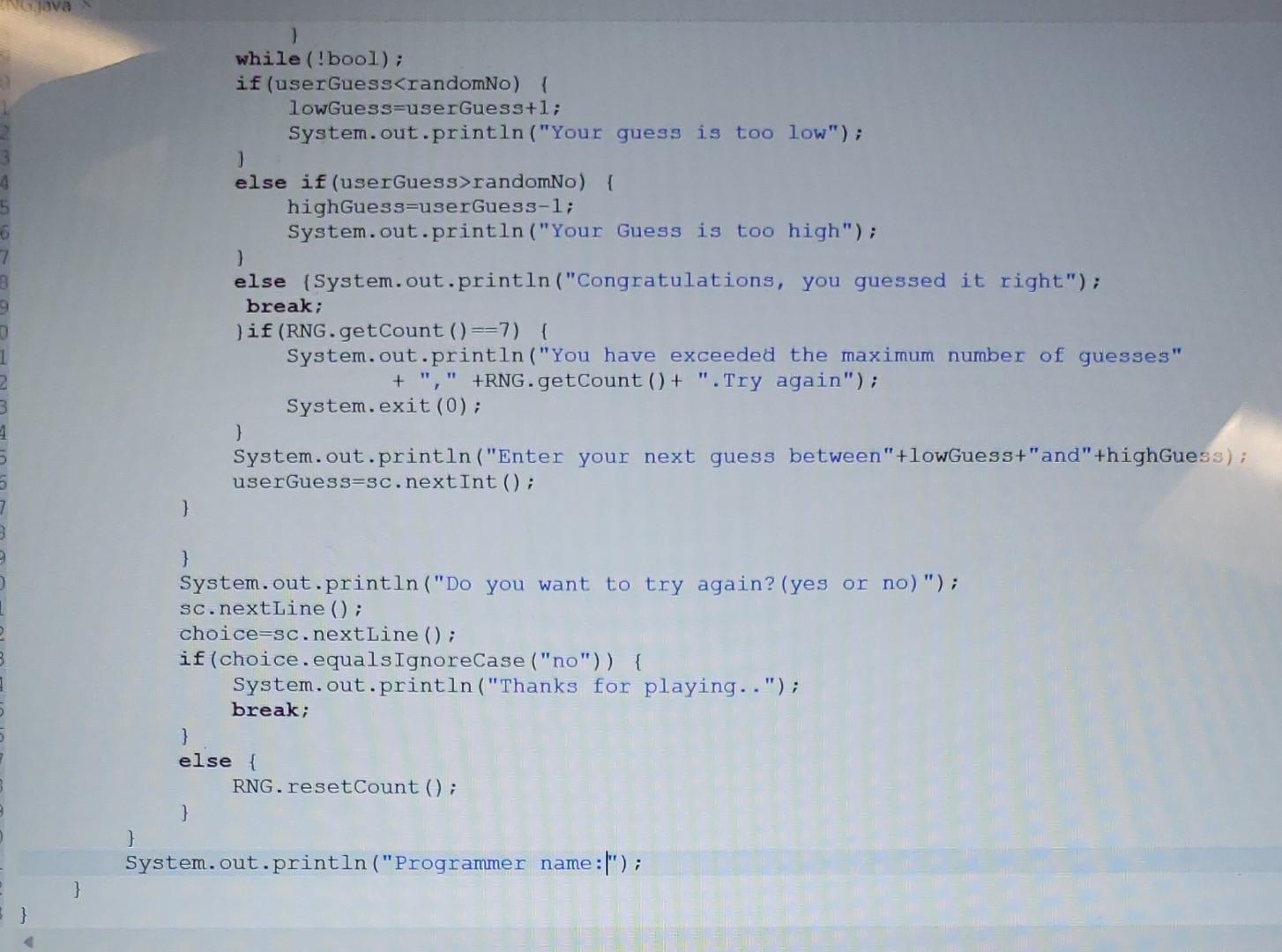 Solved Build an application that will receive a guess and | Chegg.com
