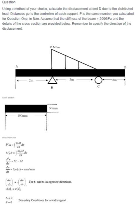 Solved Question Using a method of your choice, calculate the | Chegg.com