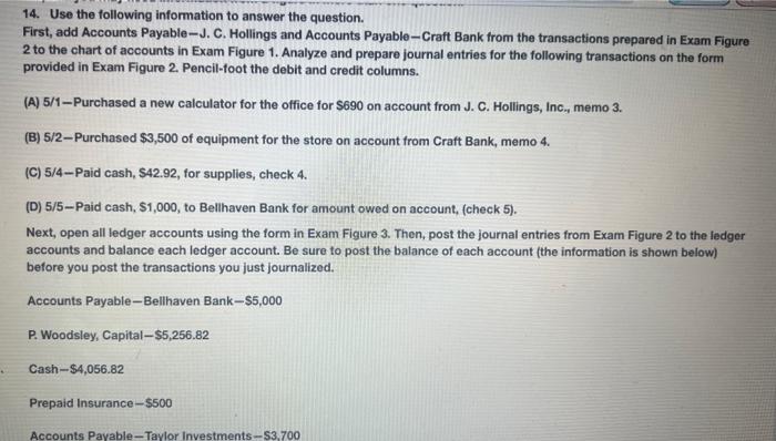 Solved 14. Use the following information to answer the | Chegg.com