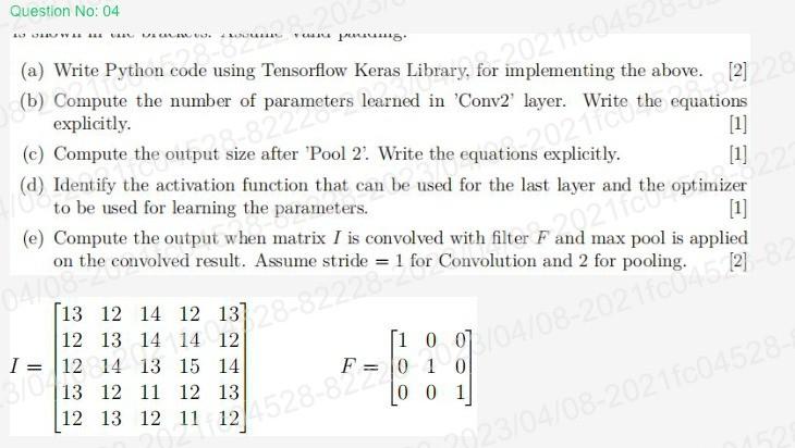 Solved Consider The Following A 3x3 Kernel With Stride 1 7420