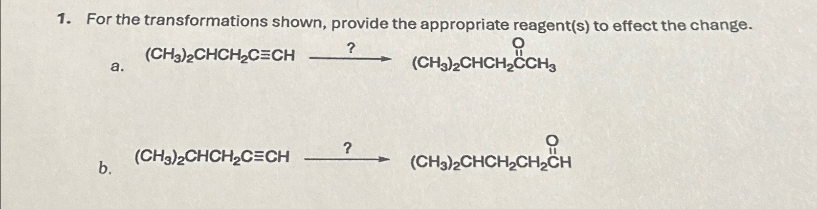 Solved For the transformations shown, provide the | Chegg.com
