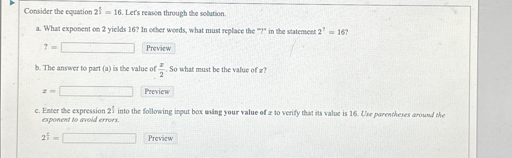 Solved Consider the equation 2π2=16. ﻿Let's reason through | Chegg.com