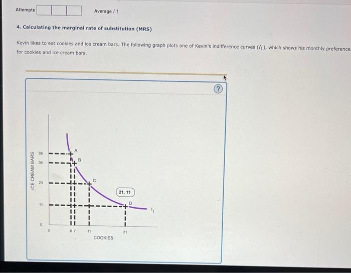 Solved 4. Calculating the marginal rate of substitution | Chegg.com