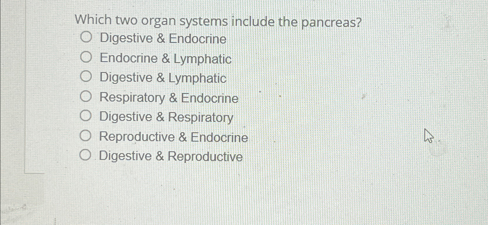 Solved Which two organ systems include the | Chegg.com