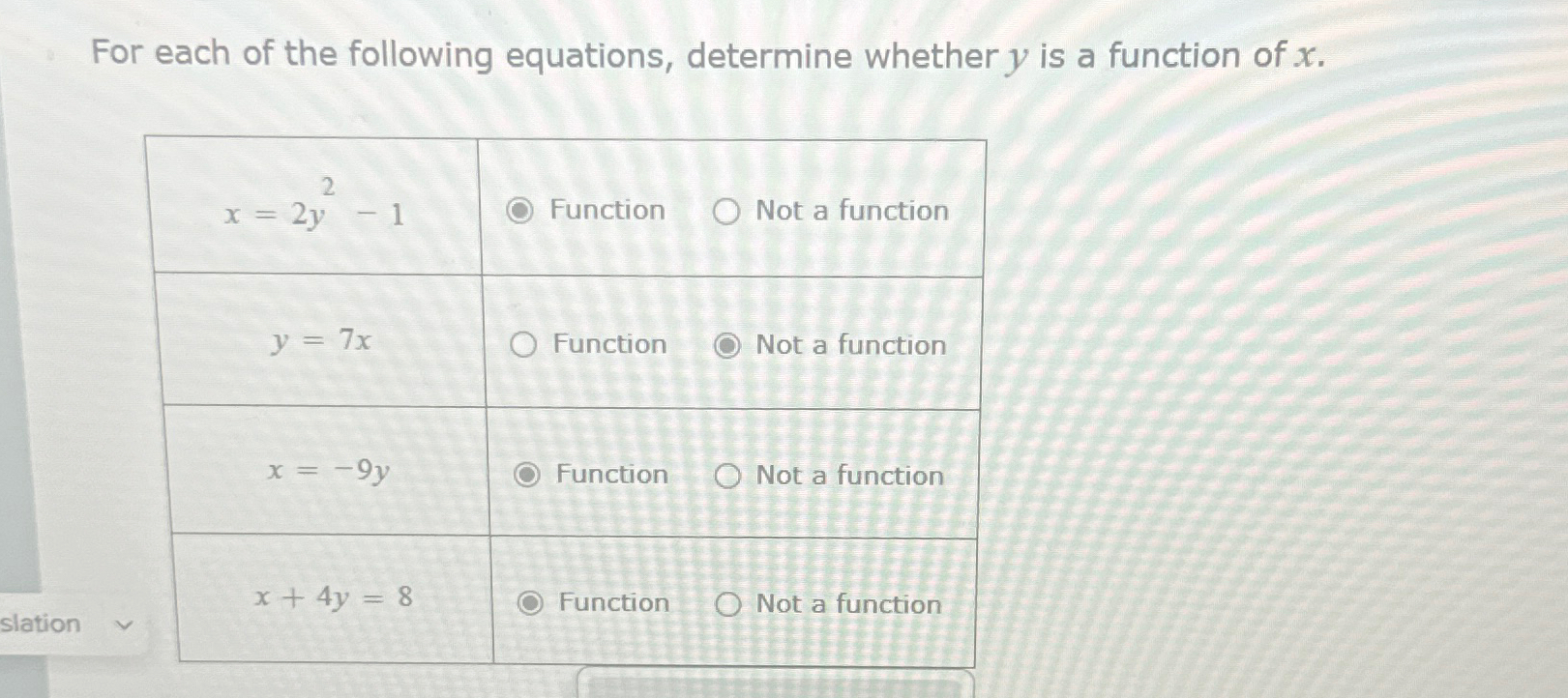 For each of the following equations, determine | Chegg.com