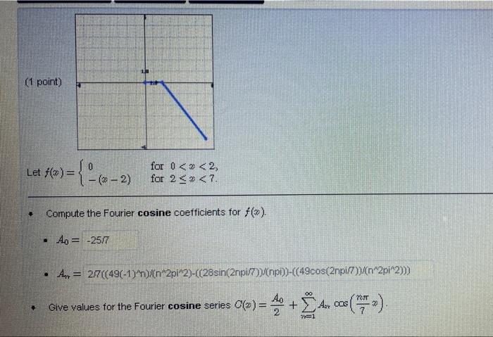 Solved (1 point) for 0