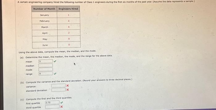 Solved Using the above data, compute the mean, the median, | Chegg.com