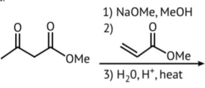 Solved 1) NaOMe,MeOH | Chegg.com