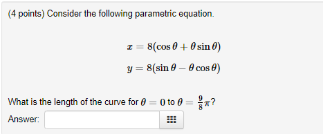 Solved Consider the following parametric | Chegg.com