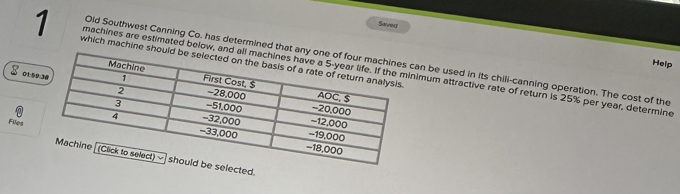 Solved 1machines are estimning Co. ﻿has determined that any | Chegg.com