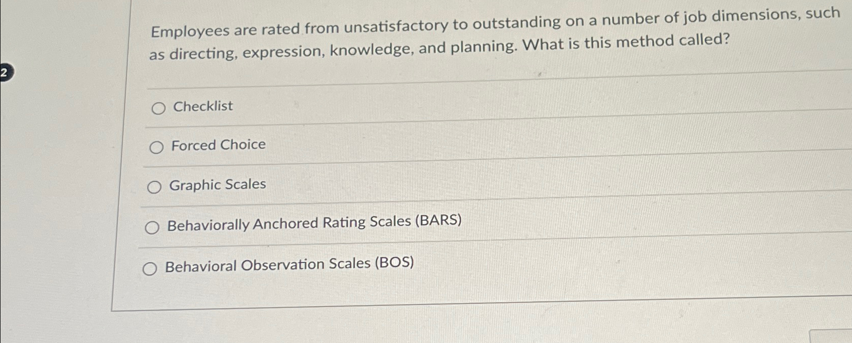 Solved Employees are rated from unsatisfactory to | Chegg.com