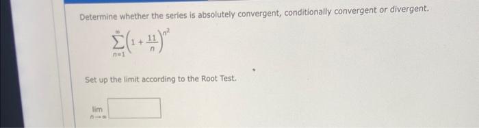 Solved Determine whether the series is absolutely | Chegg.com
