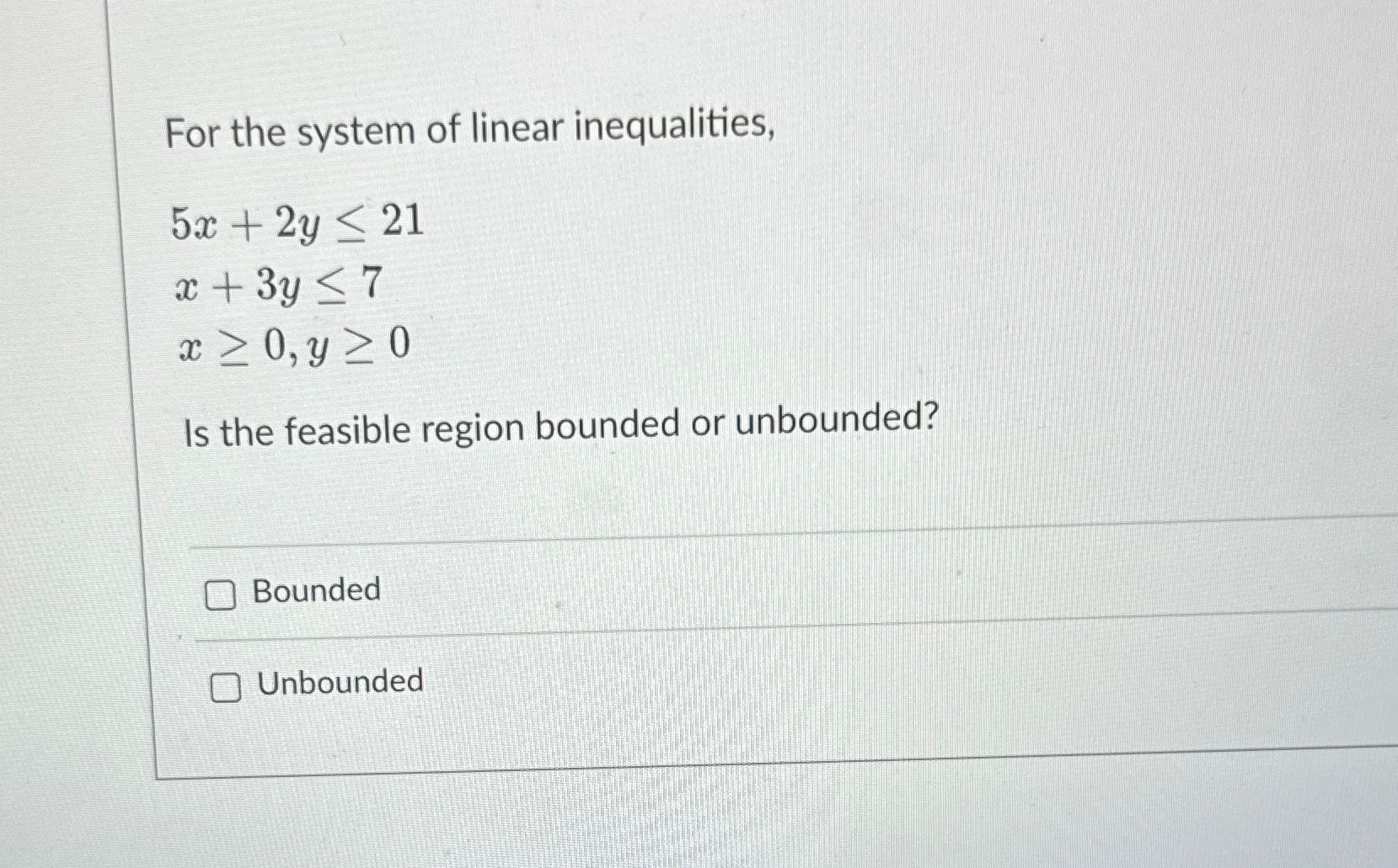 Solved For the system of linear | Chegg.com