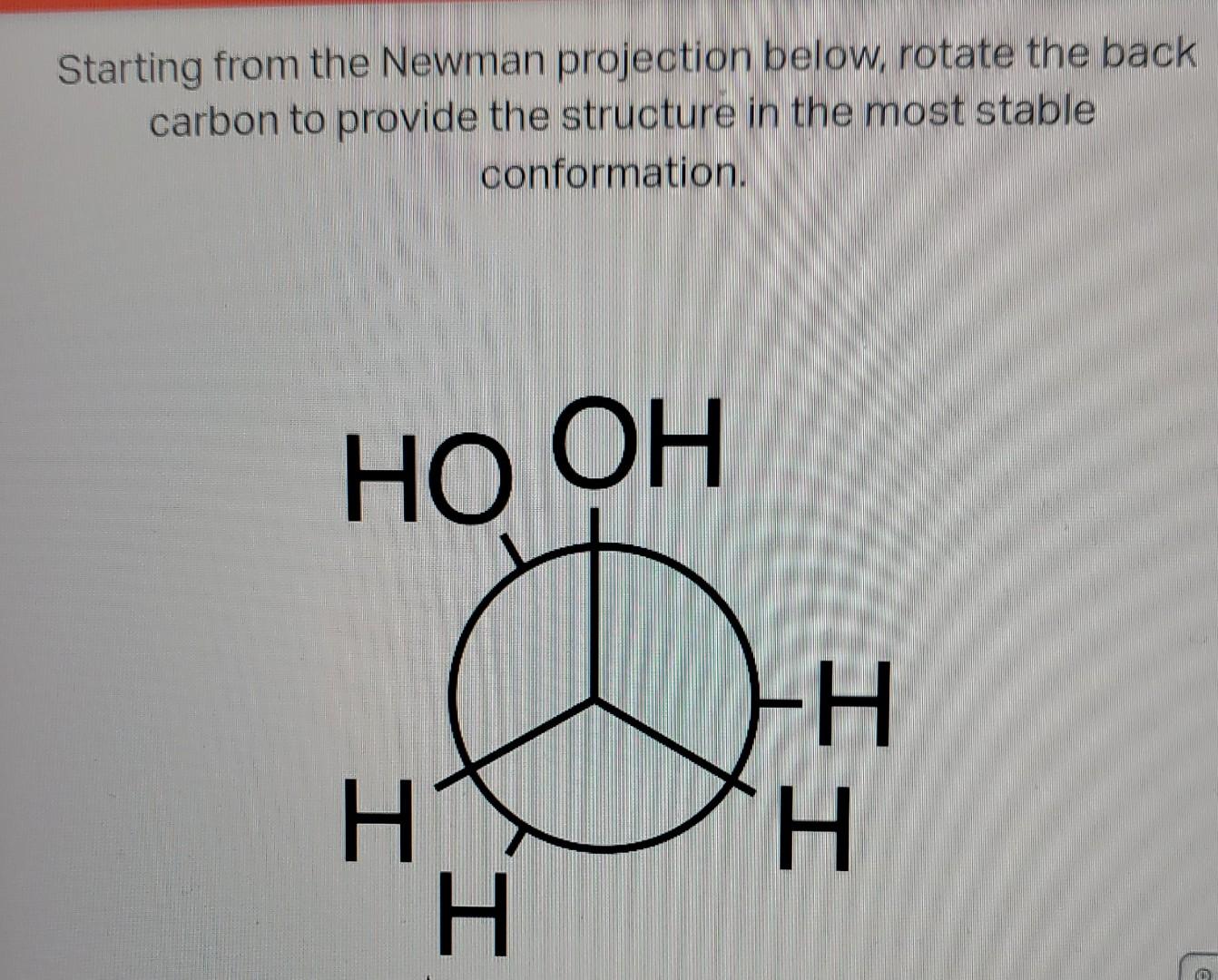 Solved Starting from the wedge-and-dash structure below | Chegg.com