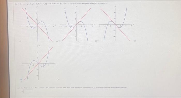 Solved (a) In the viewing rectangle [-3, 3] by [-5, 5], | Chegg.com