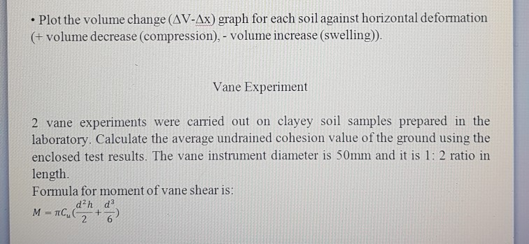 Solved Unconfined compression strength test and Triaxial | Chegg.com