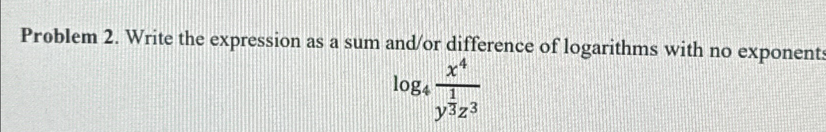 Solved Problem 2. ﻿Write the expression as a sum and/or | Chegg.com