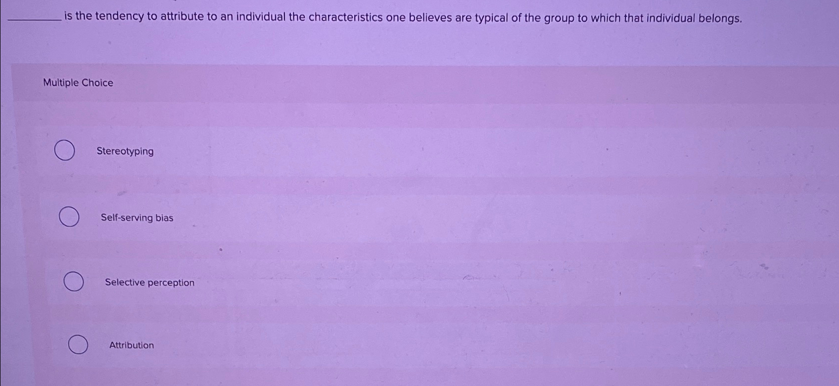 Solved q, ﻿is the tendency to attribute to an individual the | Chegg.com