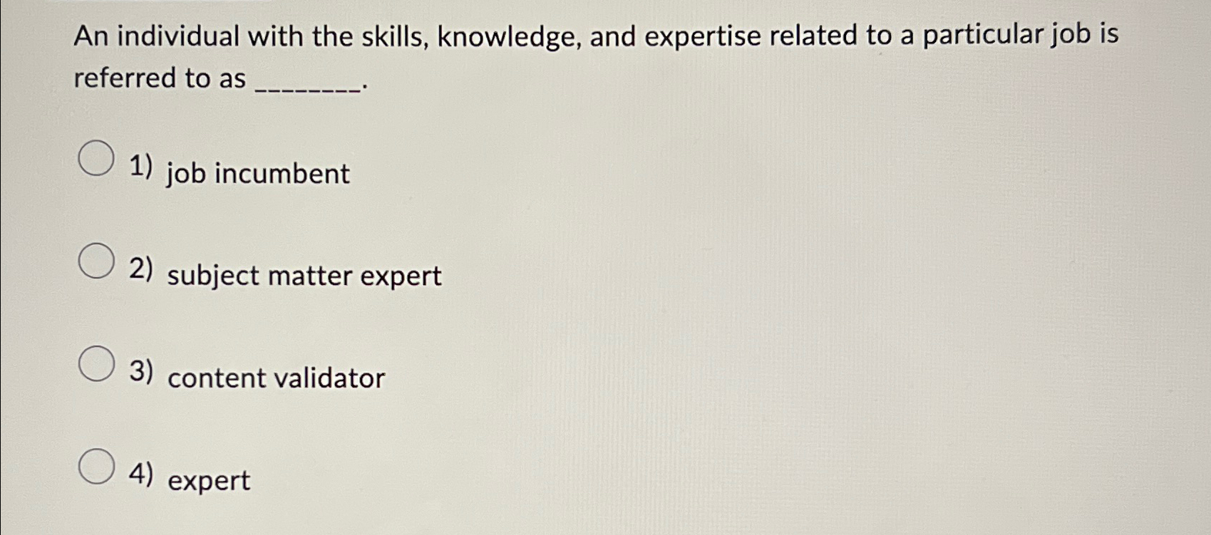 Solved An individual with the skills, knowledge, and | Chegg.com