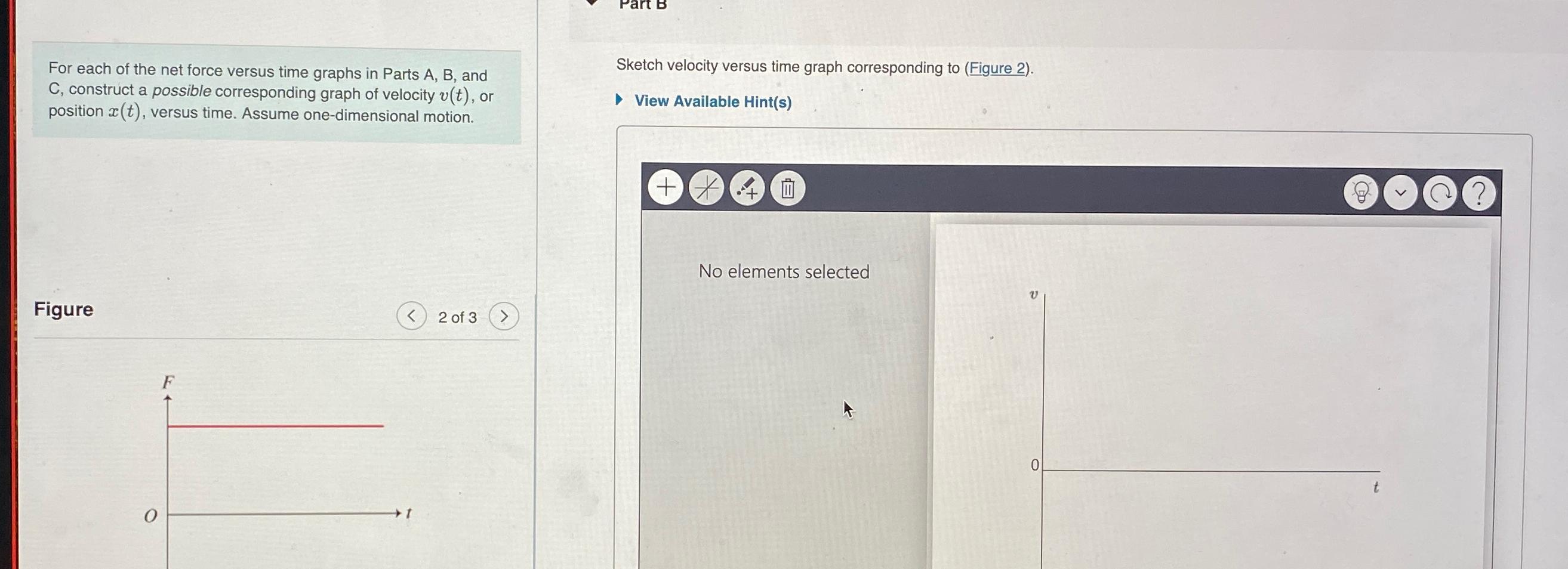 For each of the net force versus time graphs in Parts | Chegg.com