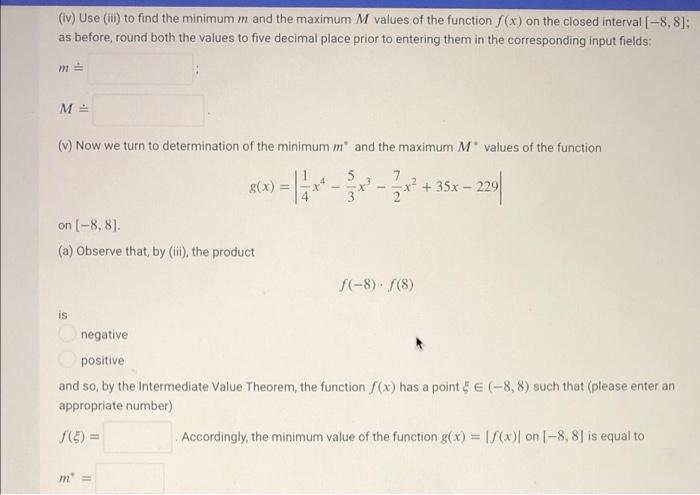 Solved (Min-Max Values of Differentiable Functions). | Chegg.com