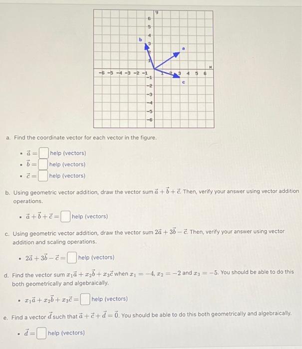 Solved a. Find the coordinate vector for each vector in the | Chegg.com