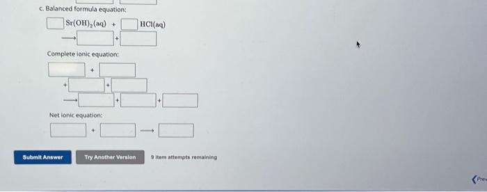 Solved Write the balanced formula, complete ionic, and net | Chegg.com