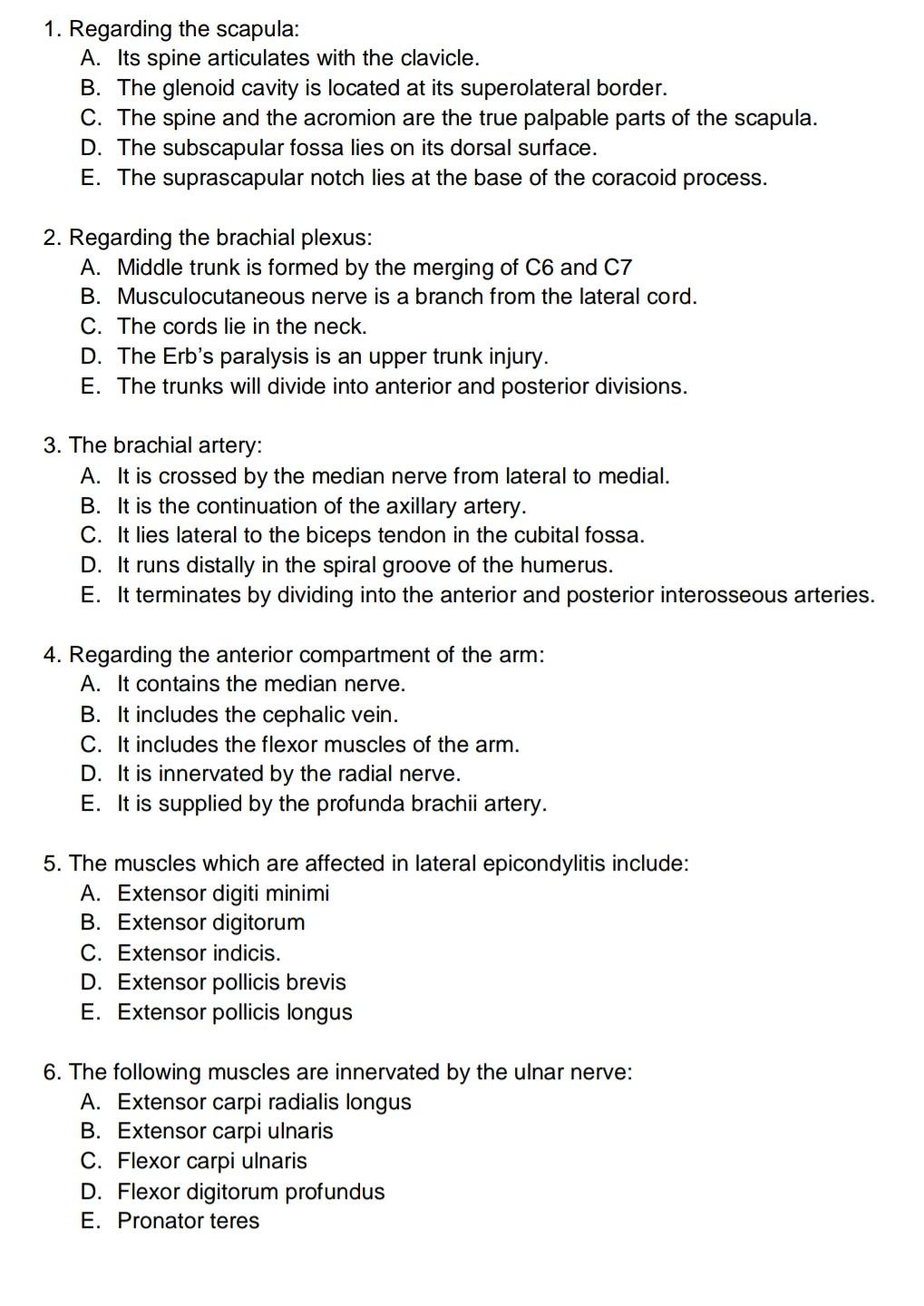 Solved Hello. Please help me to answer True or False for the | Chegg.com
