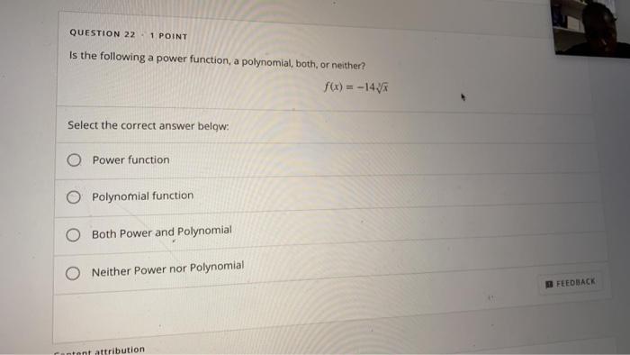 Solved QUESTION 221 POINT Is the following a power function, | Chegg.com Solved QUESTION 221 POINT Is the following a power function, | Chegg.com