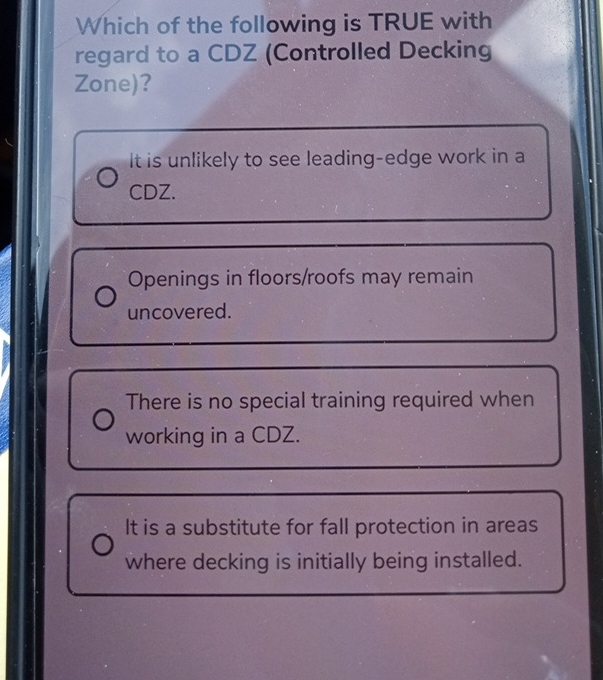 Solved Which of the following is TRUE with regard to a CDZ | Chegg.com