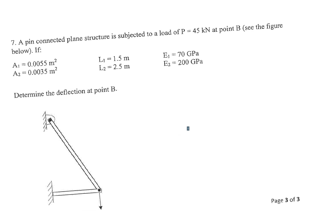Solved SEND TO ﻿EXPERTA pin connected plane structure is | Chegg.com