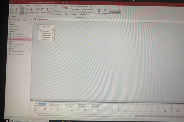 Solved Task Instructions In Query Design View Add An 
