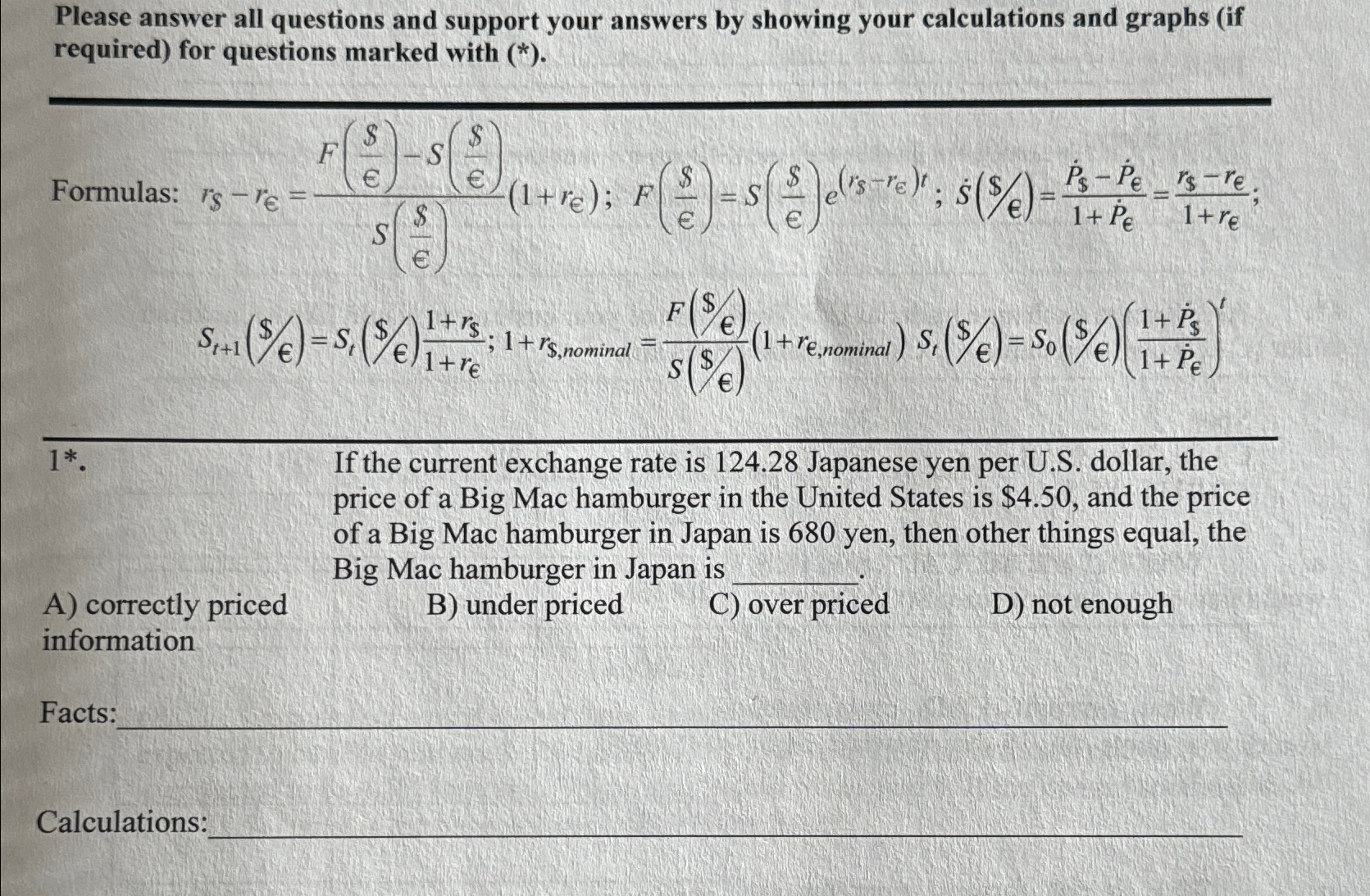 Solved Please answer all questions and support your answers | Chegg.com