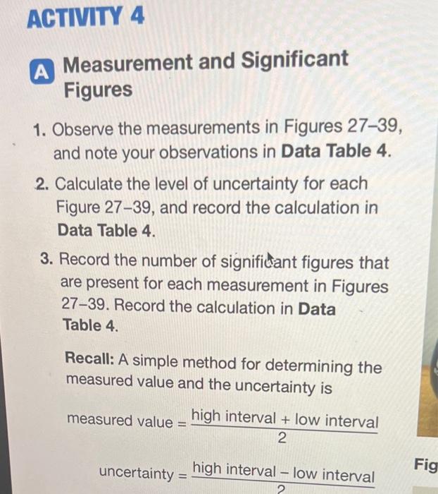 Solved Measurement and Significant Figure 27. Figure 28. | Chegg.com