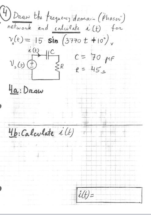 Solved Draw the frequency deman(Phase) network and calculate | Chegg.com