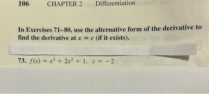 Solved In Exercises 71-80, use the alternative form of the | Chegg.com