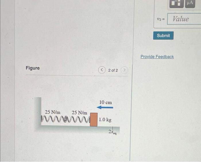 Solved The spring in (Figure 1) is compressed by 10 cm. It | Chegg.com