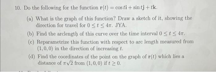 Solved 10. Do the following for the function | Chegg.com