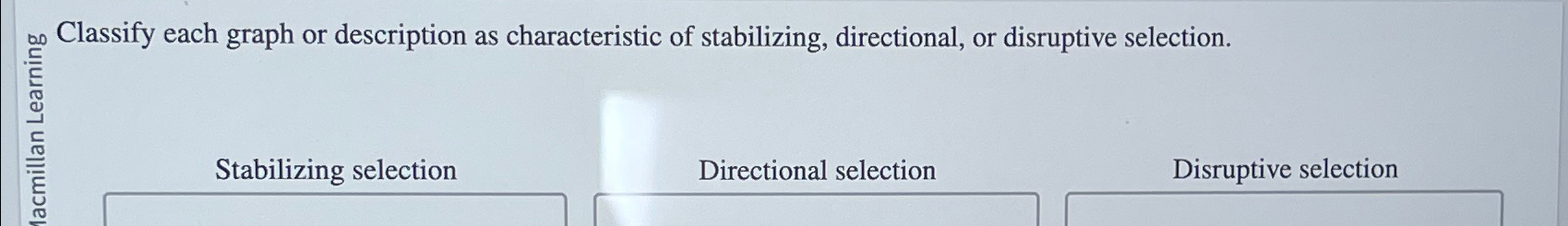 Solved Classify each graph or description as characteristic | Chegg.com