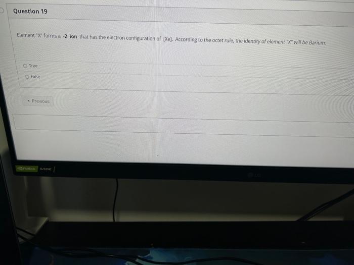 Solved Element "X" forms a -2 ion that has the electron | Chegg.com
