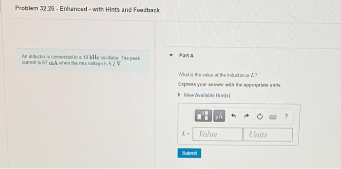 Solved Problem 32.26 - Enhanced - with Hints and Feedback An | Chegg.com
